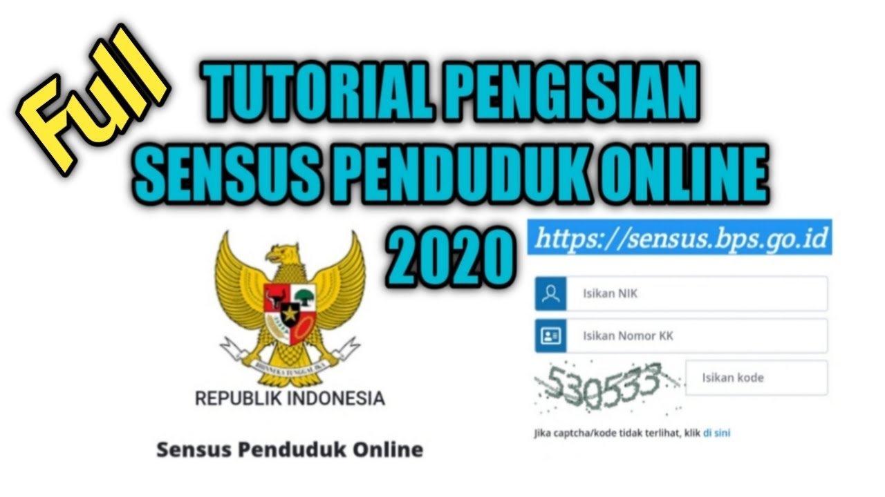 CARA MENGISI SENSUS PENDUDUK ONLINE 2020 - YouTube