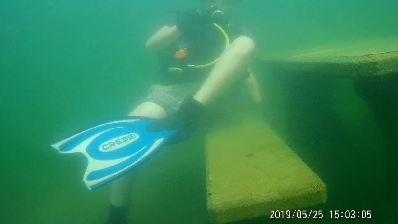 Scuba Diving Flooded Campsites Norfork Lake 2019 Part 3 - YouTube
