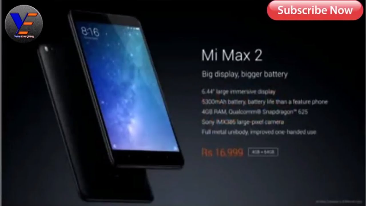 Xiaomi Mi Max 2 - Full phone specifications | launched in India at Rs ...