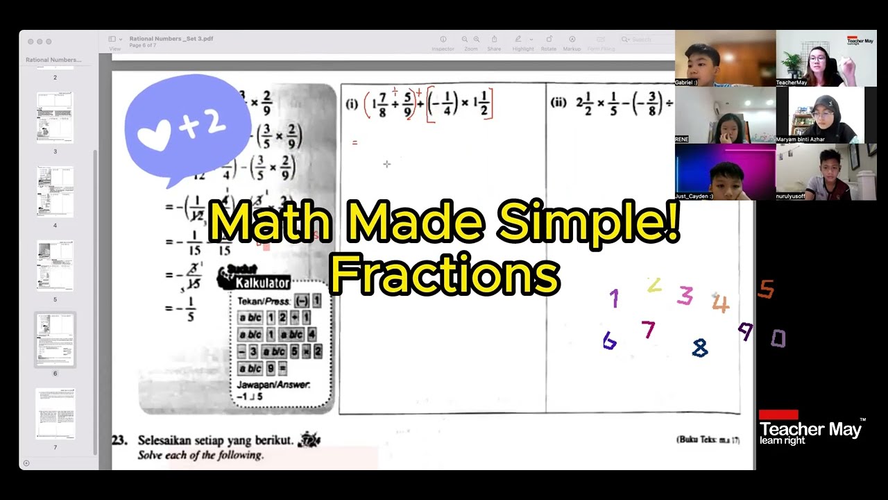 Math Made Simple! Form 1 - Fractions - YouTube