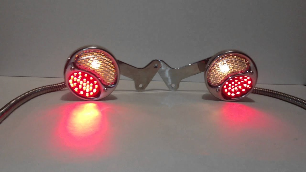 Custom Amber Red LED Stepside Truck Stake Pocket Taillights Rodtiques ...