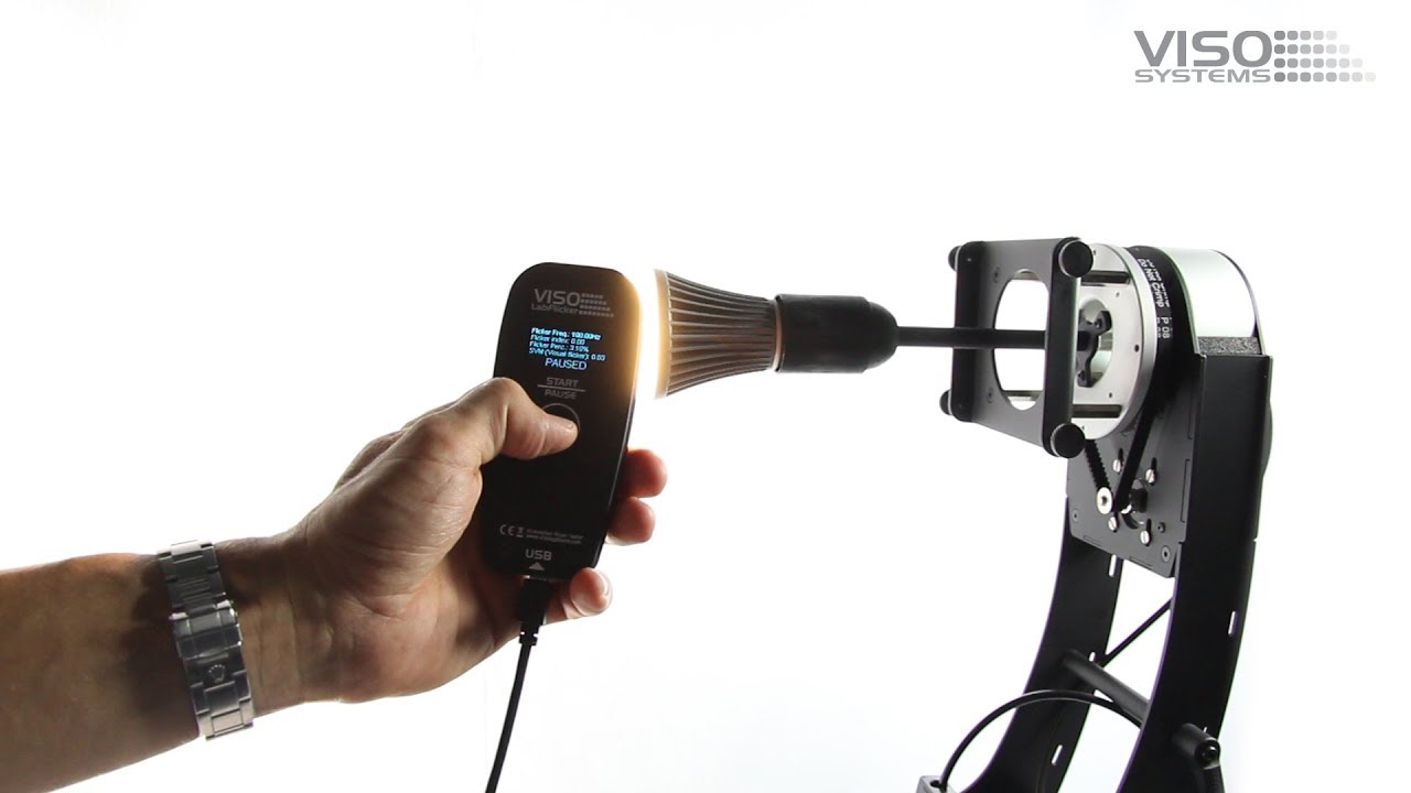 Viso LabFlicker handheld flicker tester - YouTube