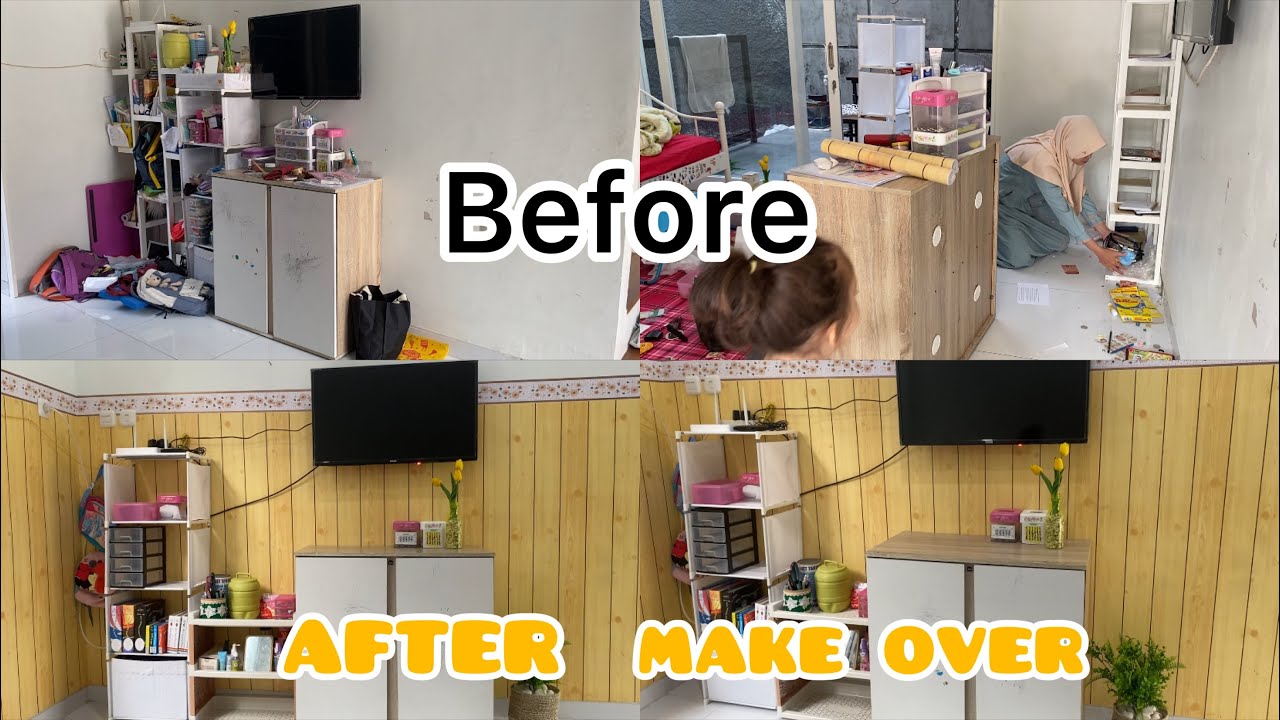GIMANA HASILNYA MAKE OVER RUANG KELUARGA MODAL 200RIBUAN ( LOW BUDGET ...