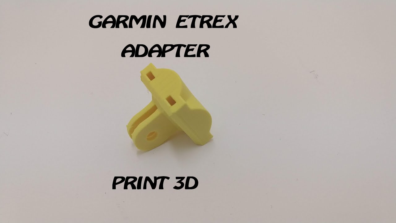 Garmin Etrex adapter print 3D file STL in description, for GoPro mount ...