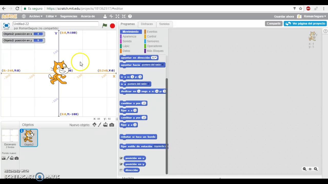Scratch - Coordenadas(1) - YouTube