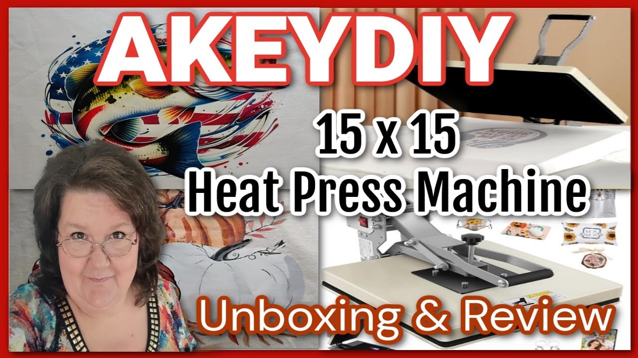 AKEYDIY 15X15 Heat Press Machine Unboxing & Review - YouTube