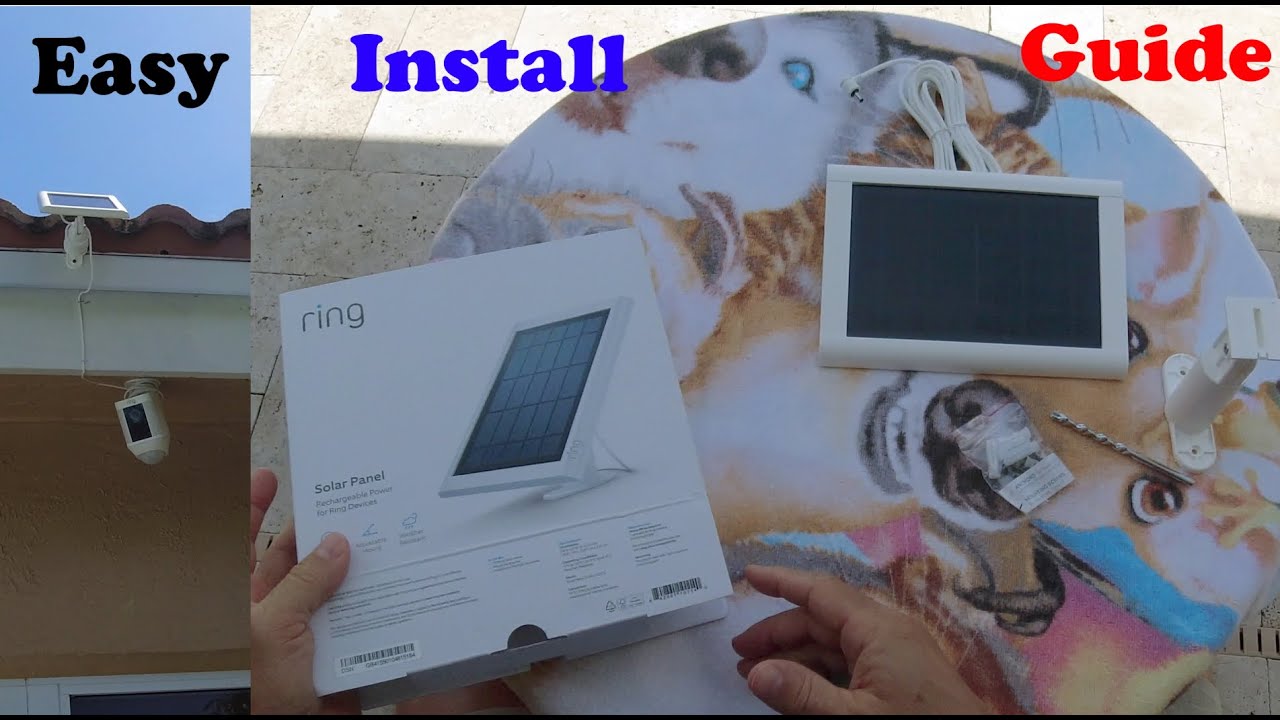 DIY Ring Solar Panel Installation above Fascia Board - YouTube