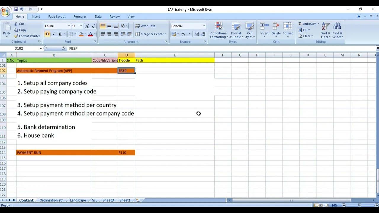 SAP FI Automatic Payment Program Configuration APP FBZP Configuration | PART -1 - YouTube