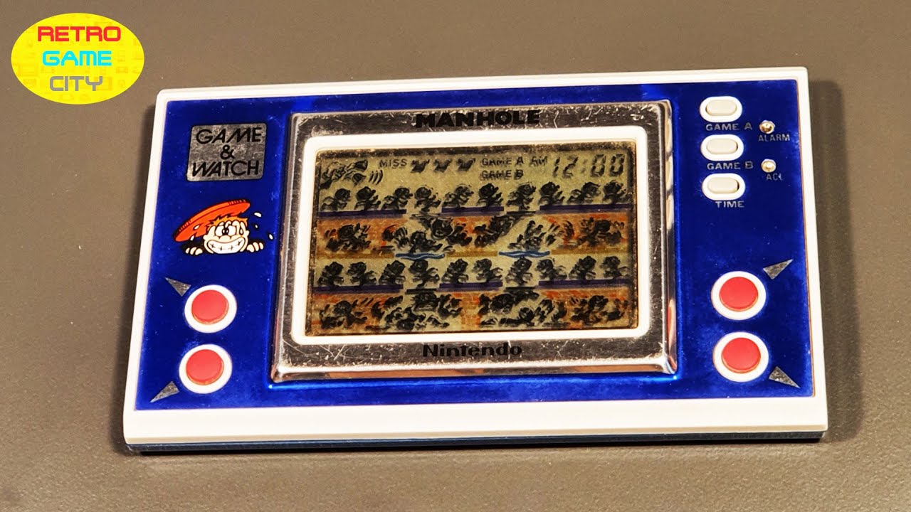 Nintendo Game & Watch MANHOLE 1983 | New Wide screen NH-103 - YouTube