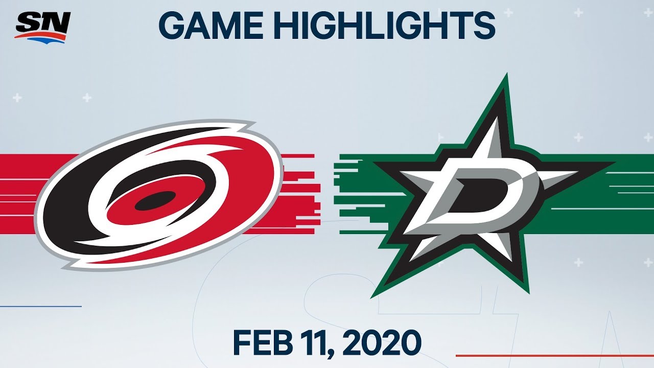NHL Highlights | Hurricanes vs. Stars – Feb. 11, 2020 - YouTube