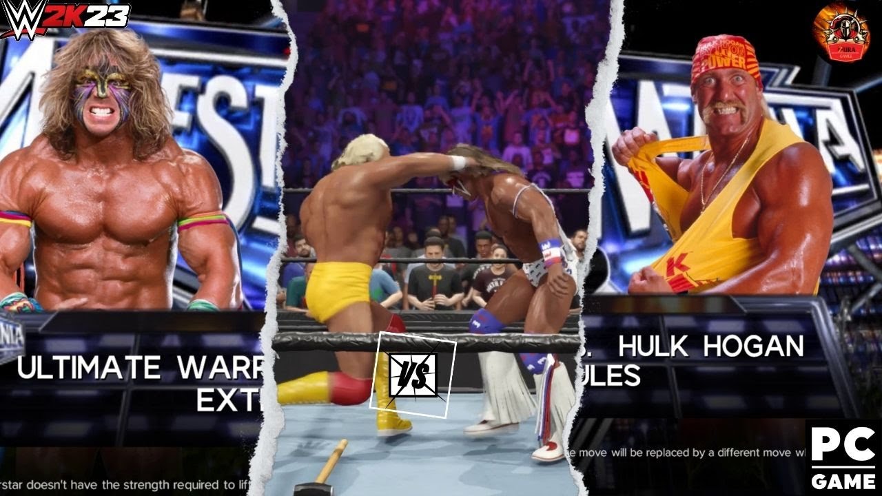 WWE2k24 Showcase match / Hulk Hogan vs Ultimate Warrior #wwe2k23mods # ...