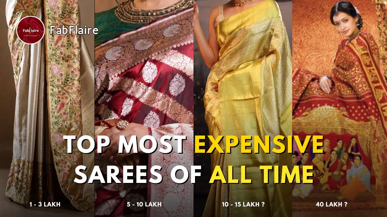 The Most Expensive Sarees Ever Made: Luxury in Every Thread. - YouTube