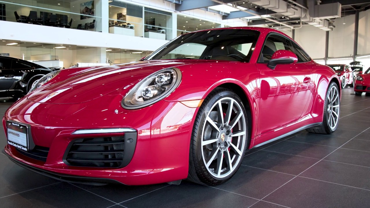 2017 Porsche 911 Carrera 4S in Carmine Red - YouTube