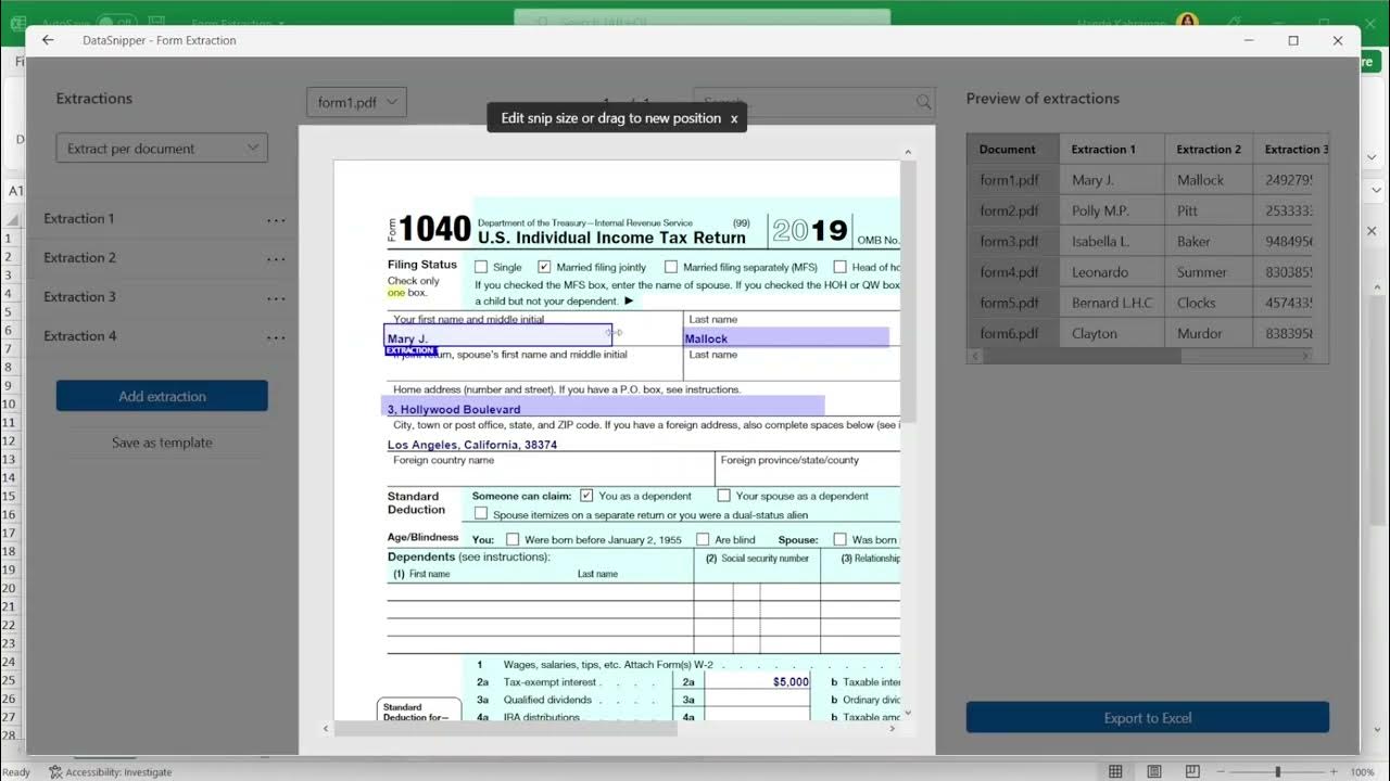 DataSnipper 4.1 - Getting started with Form Extraction - YouTube