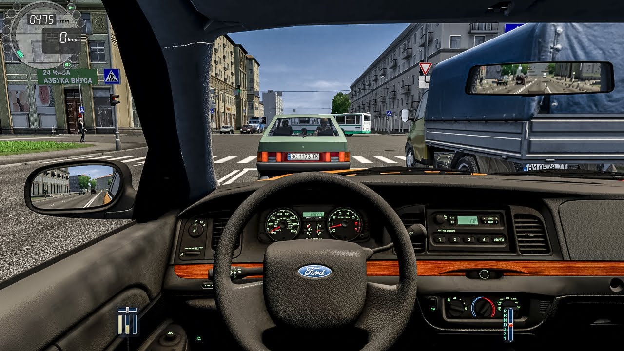 Ford Crown Victoria Taxi | City Car Driving [Steering Wheel] - Normal ...