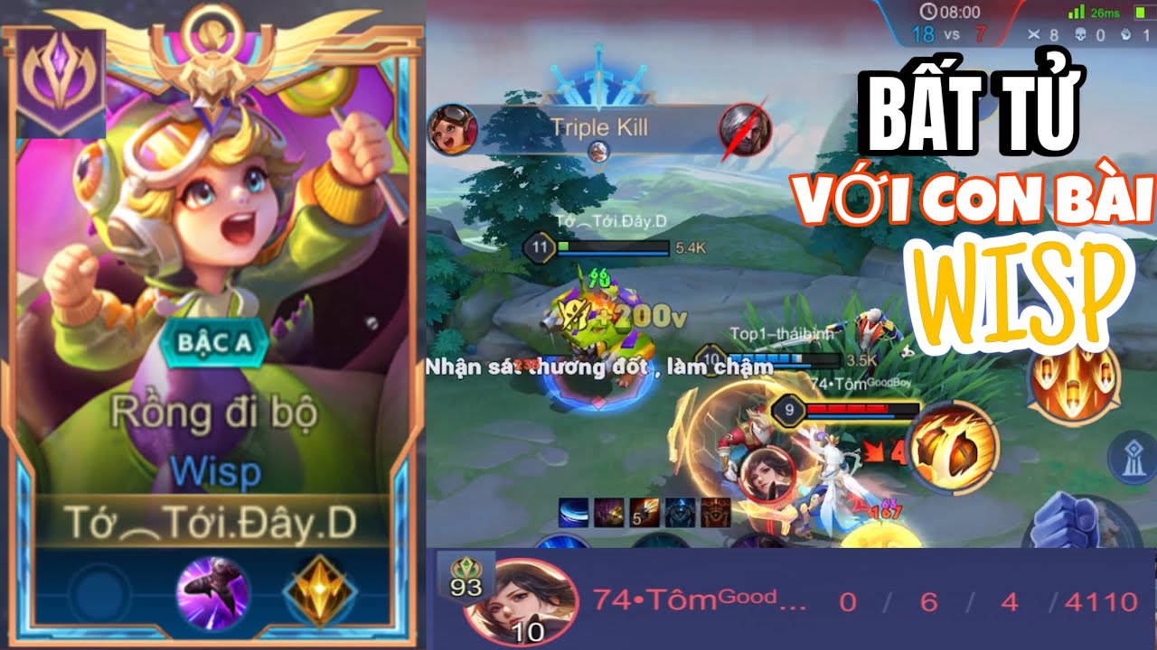 TOP. WISP | Bất Tử Với Con Bài Ruột WISP - Bàn Hành Cho Top VIOLET !!! - YouTube
