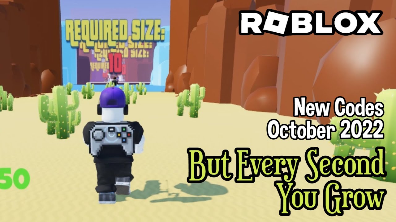Roblox But Every Second You Grow New Codes October 2022 - YouTube