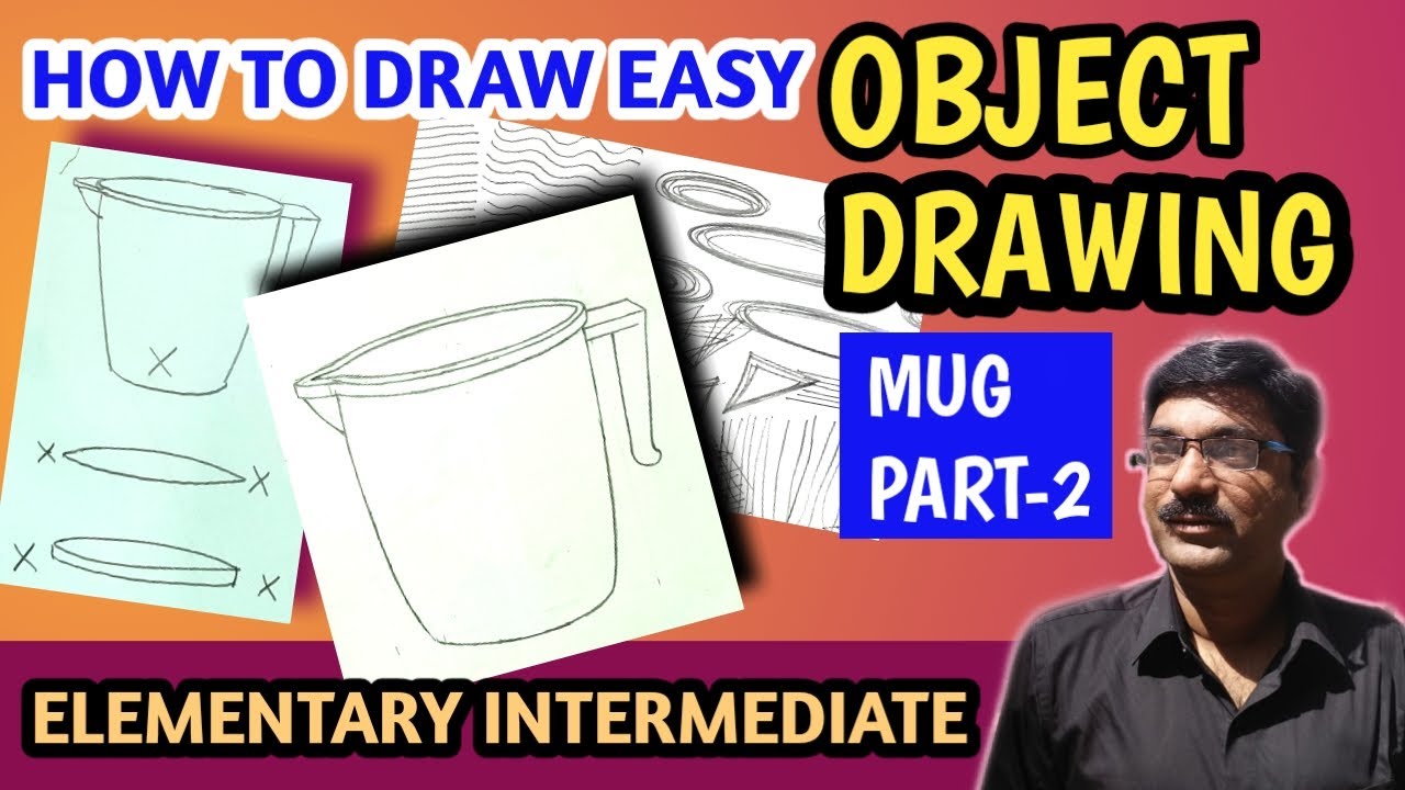 How to draw easy Object Drawing (MUG) for Elementary Intermediate and ...