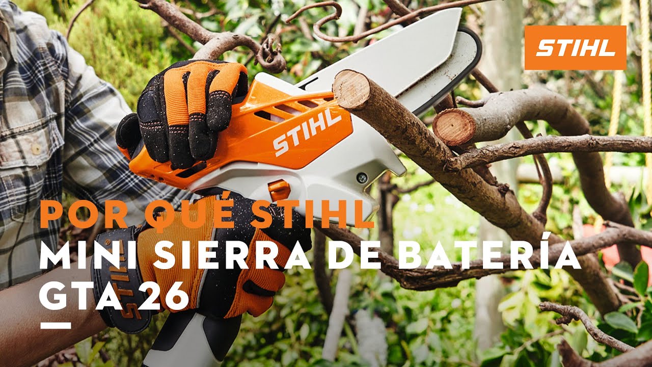 Descubre la mini sierra de batería GTA 26 | | Por qué STIHL - YouTube