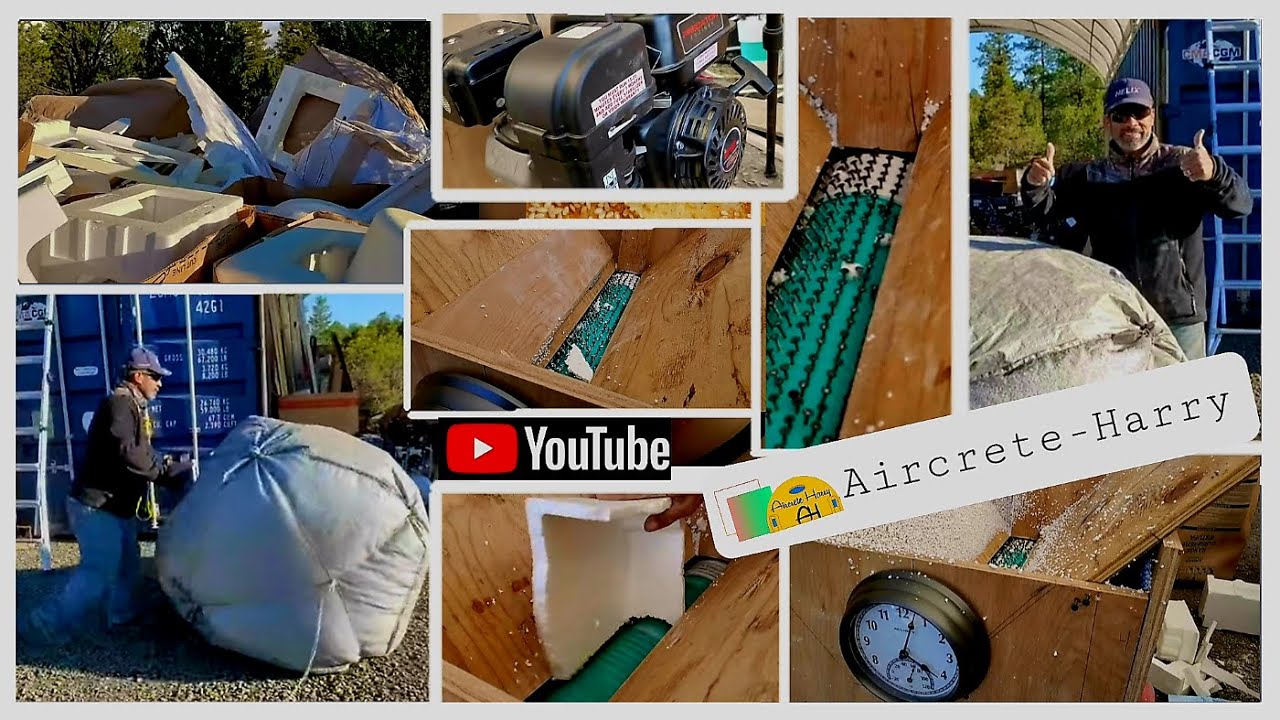 DIY Foam Shredder | Styro Aircrete | EPIC Cement Mix | #foamshredder # ...