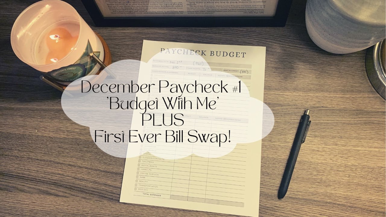 First Ever Bill Condensing and December 'Budget With Me' || Low Income ...