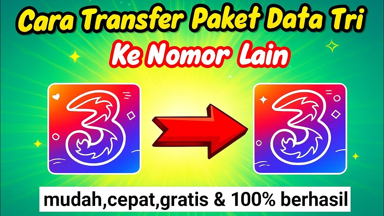 Cara Transfer Paket Data Tri Ke Nomer Lain - YouTube