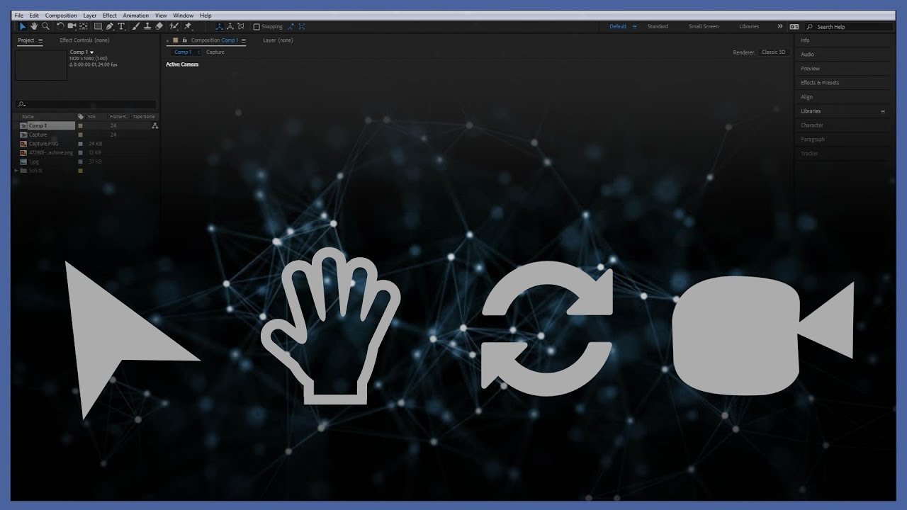 After Effects Tutorials for beginners - Toolbar And Basic ...