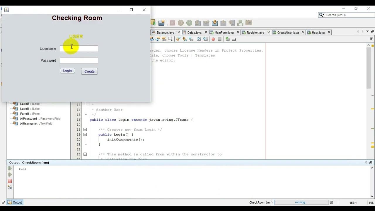Console with GUI + MySQL on Java - YouTube