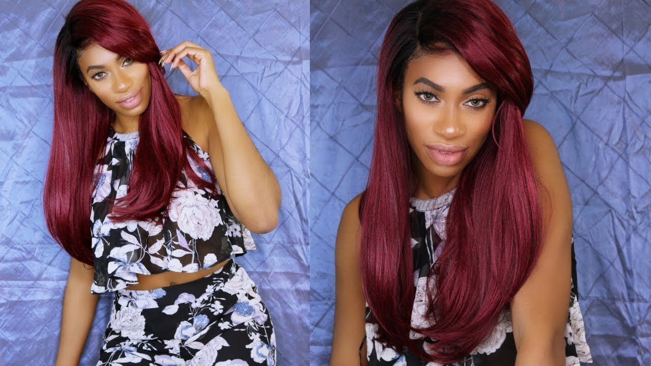 SENSATIONNEL NICOLE FEATHER FLARE WIG REVIEW WWW.GLAMOURTRESS.COM - YouTube