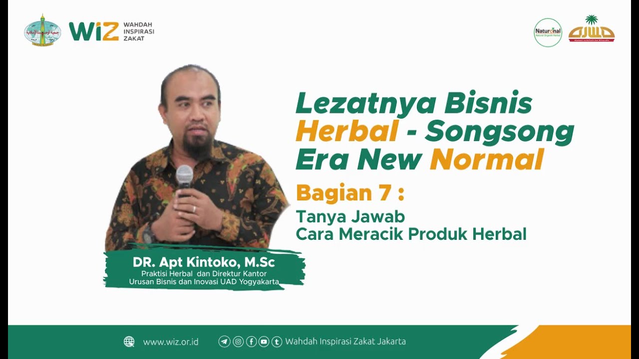 Tanya Jawab (Cara Meracik Herbal )_Dr. apt. Kintoko, M.Sc - YouTube