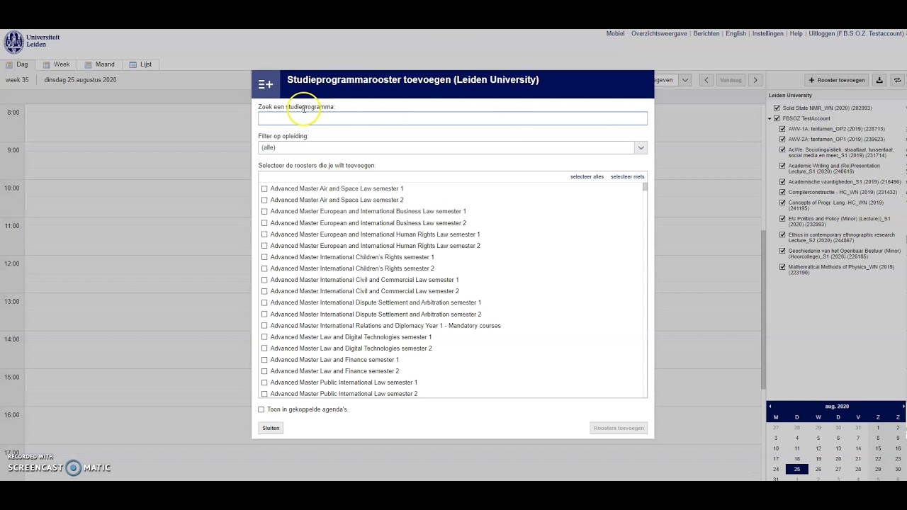 Instructievideo MyTimetable voor studenten - YouTube