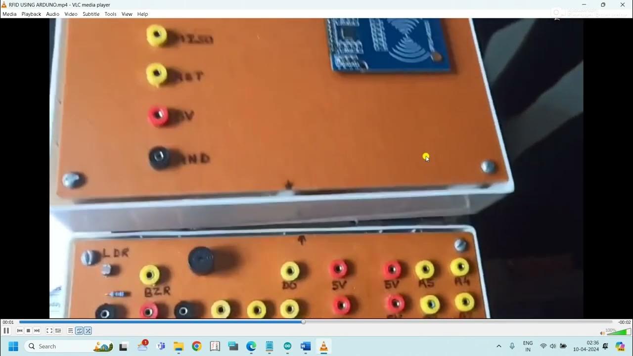 Interfacing the RFID Reader with Arduino board and read the UID of the RFID Tag - YouTube