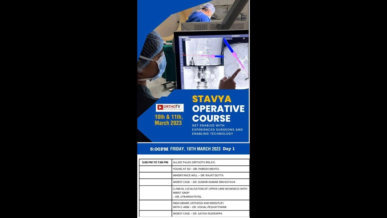 STAVYA GET ENABLED WITH EXPERIENCED SURGEONS AND ENABLING TECHNOLOGY DR ...