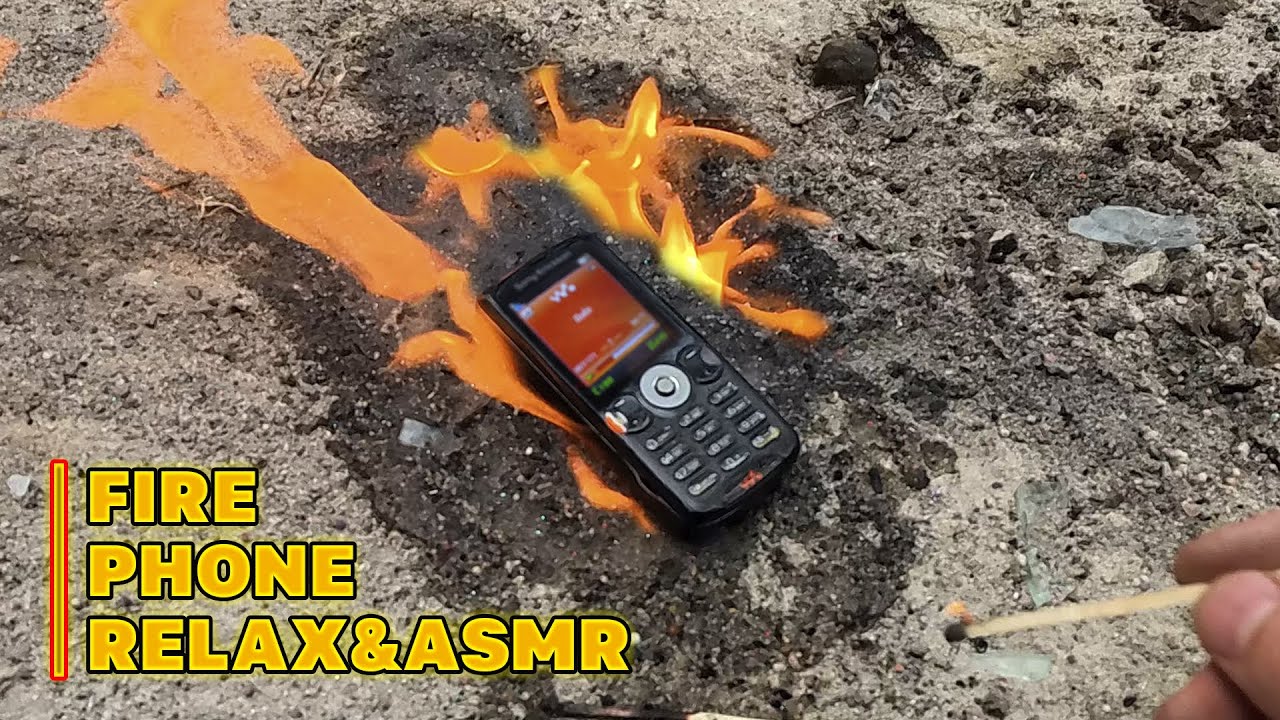 Beautiful fire Things burn under control. Gentle flame phone (asmr ...