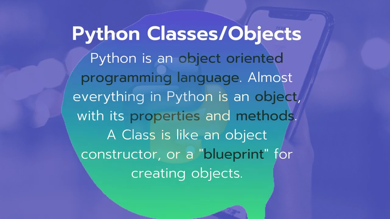 Python Classes Objects Definition - Youtube