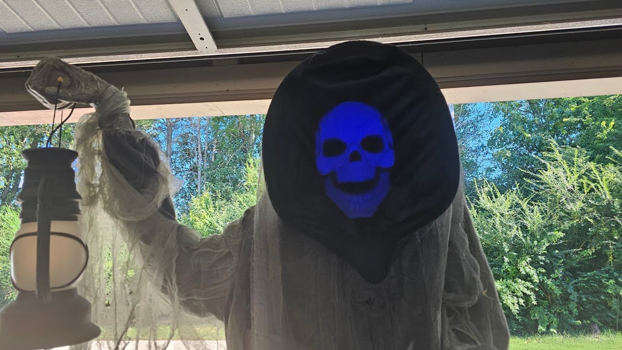 Motion Activated Phantom for Halloween Haunted House - YouTube