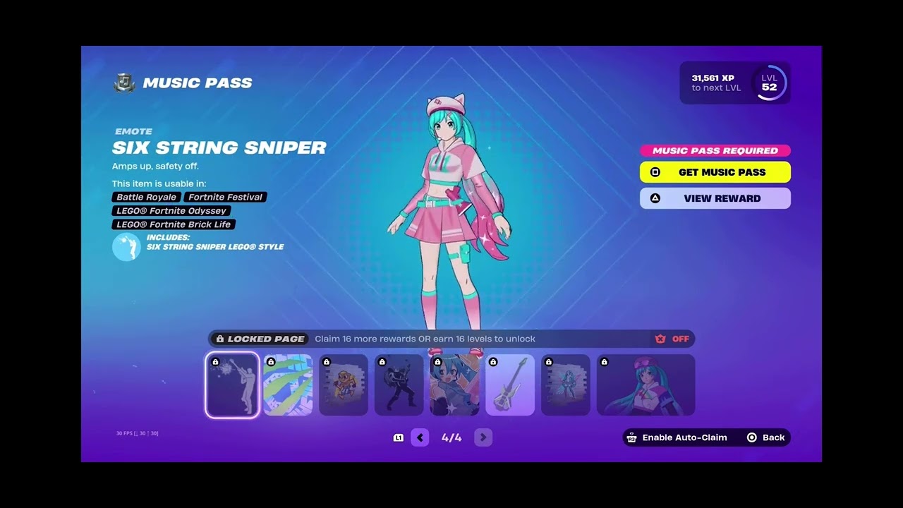 SIX STRING SNIPER (Hatsune Miku) (Emote)- Fortnite - YouTube