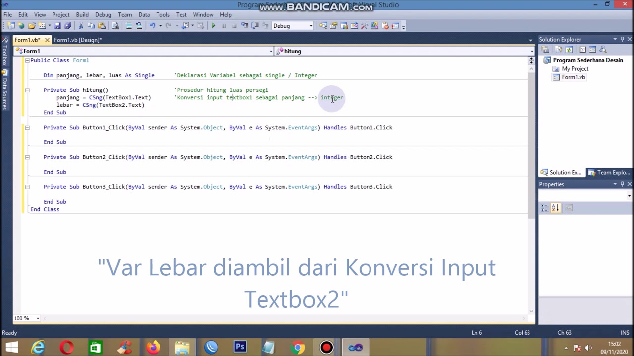 Tutorial Desain Interface Program Sederhana Part II - YouTube