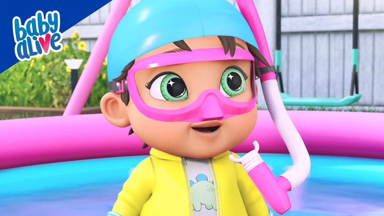 Pag-splash sa Paddling Pool 🌊👶 BRAND NEW Baby Alive Episodes 🌊👶 Family ...