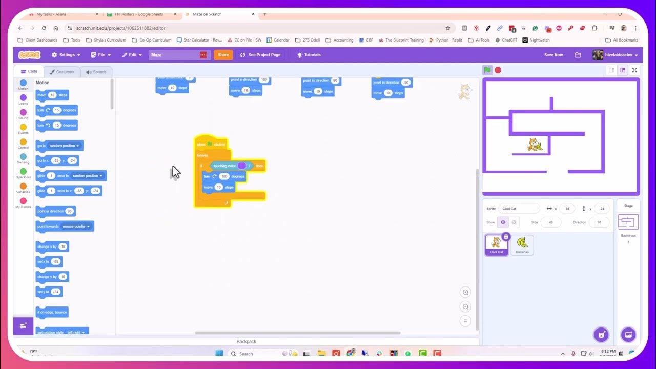 How to Give Your Sprite Boundaries in a Scratch Game - YouTube