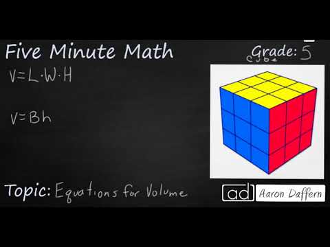 5th Grade Math Equations for Volume - YouTube