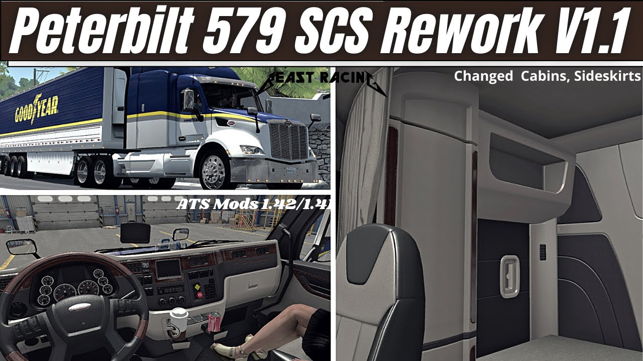 American Truck Simulator | Peterbilt 579 Rework [ATS 1.42/1.41 ] 4k ...