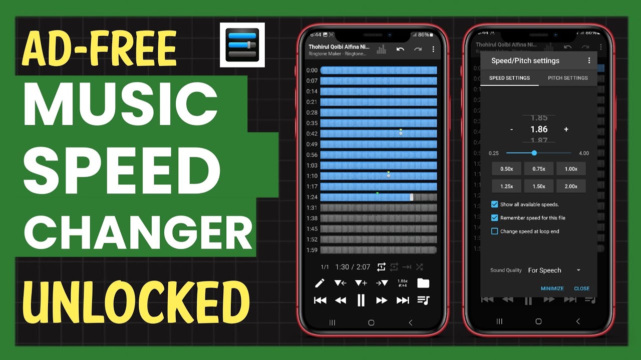Best Free Music Speed Changer App for Android - YouTube
