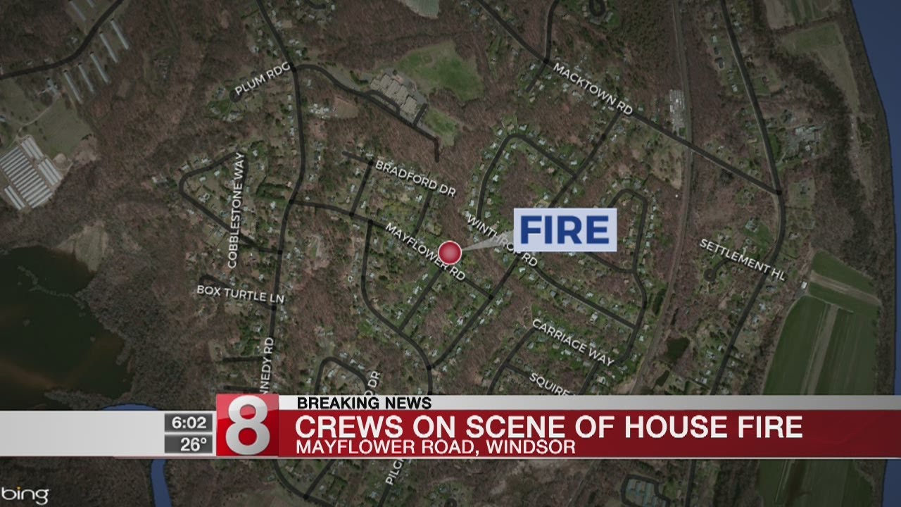 Windsor firefighters on scene of Mayflower Road fire - YouTube