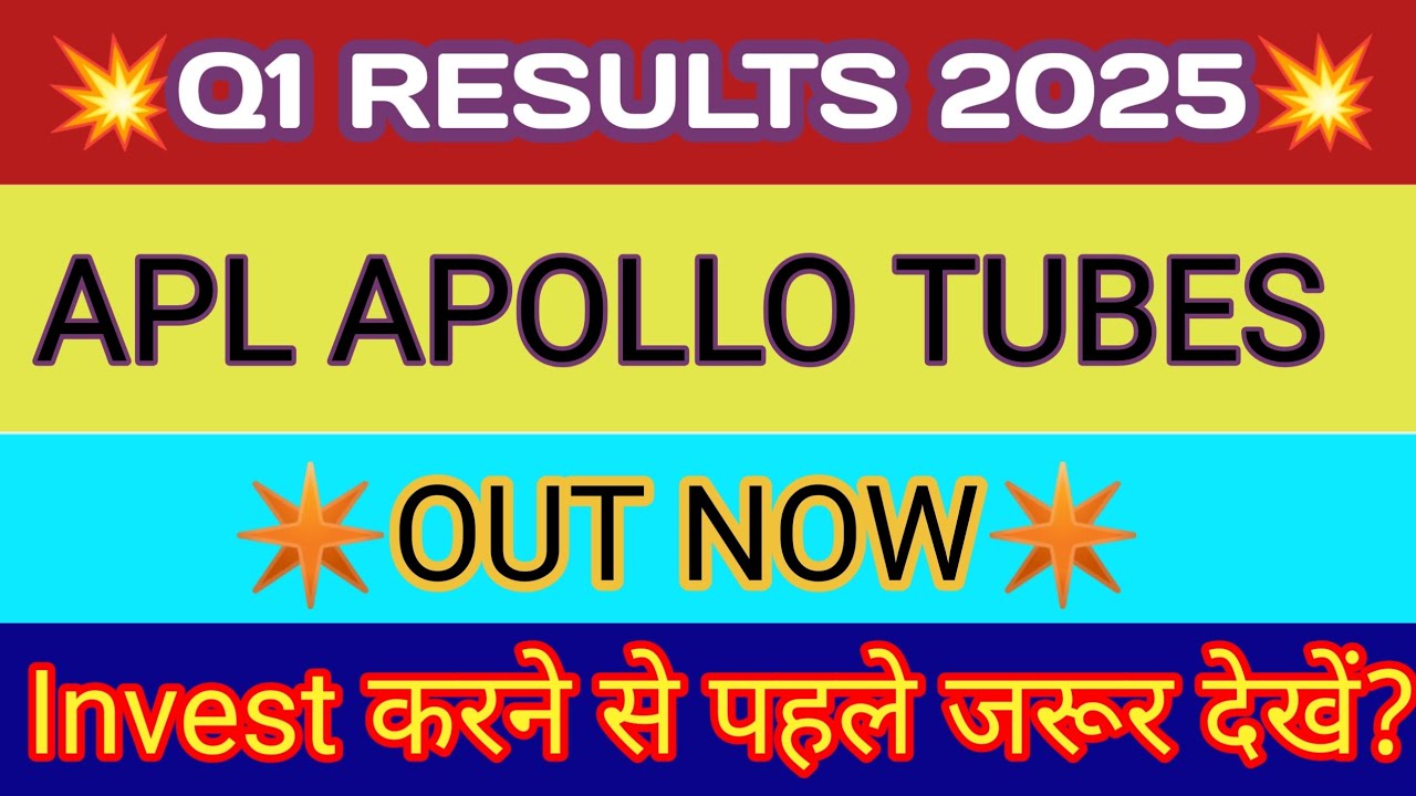 Apl Apollo Tubes Q1 Results 2024 🔴 Apl Apollo Result 🔴 Apl Apollo Tubes ...