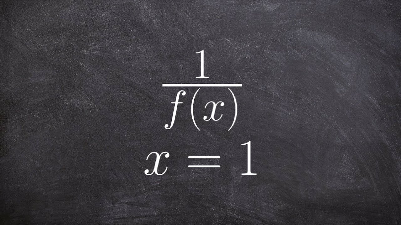 How find the first derivative using a chart - YouTube