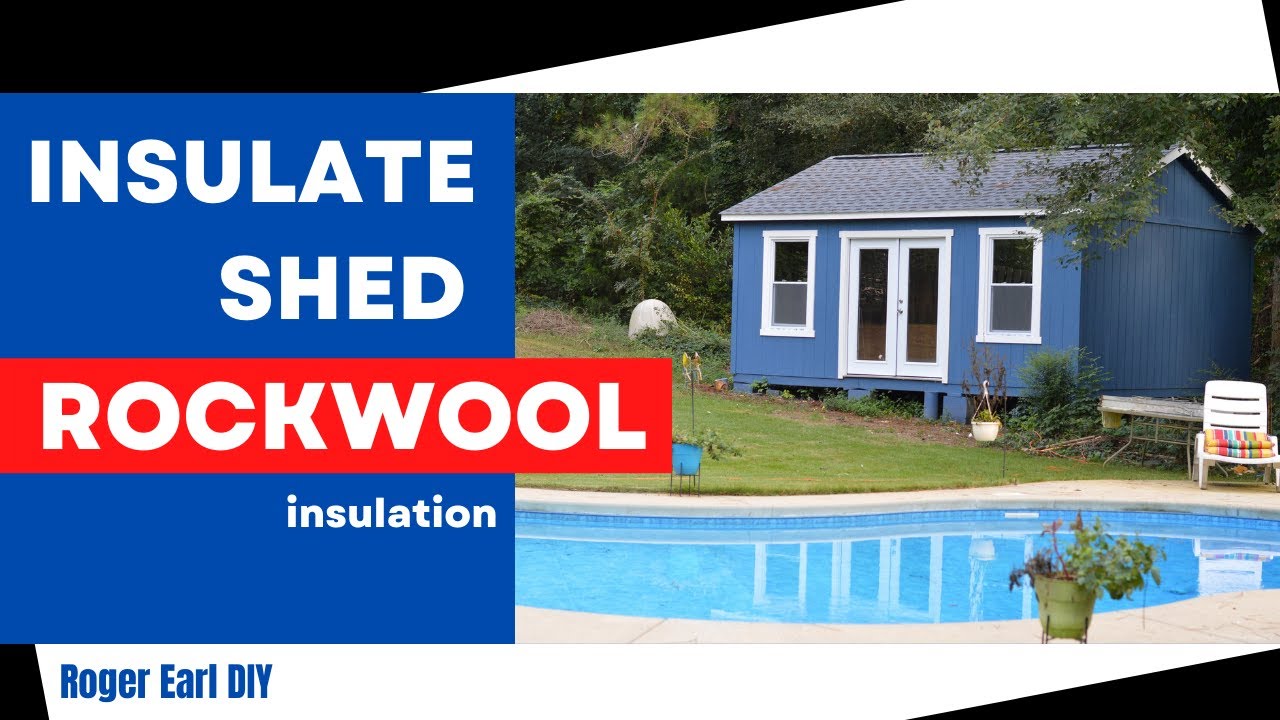 How to Insulate walls and reduce sound in a Shed | Tiny Home with ...