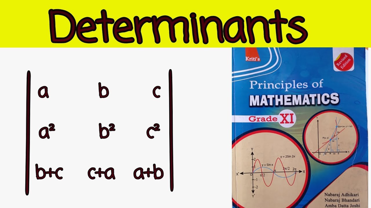 5.d. Using the properties of determinant, prove that: - YouTube