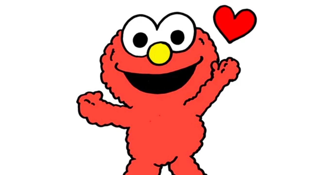 HOW TO DRAW ELMO EASY - YouTube