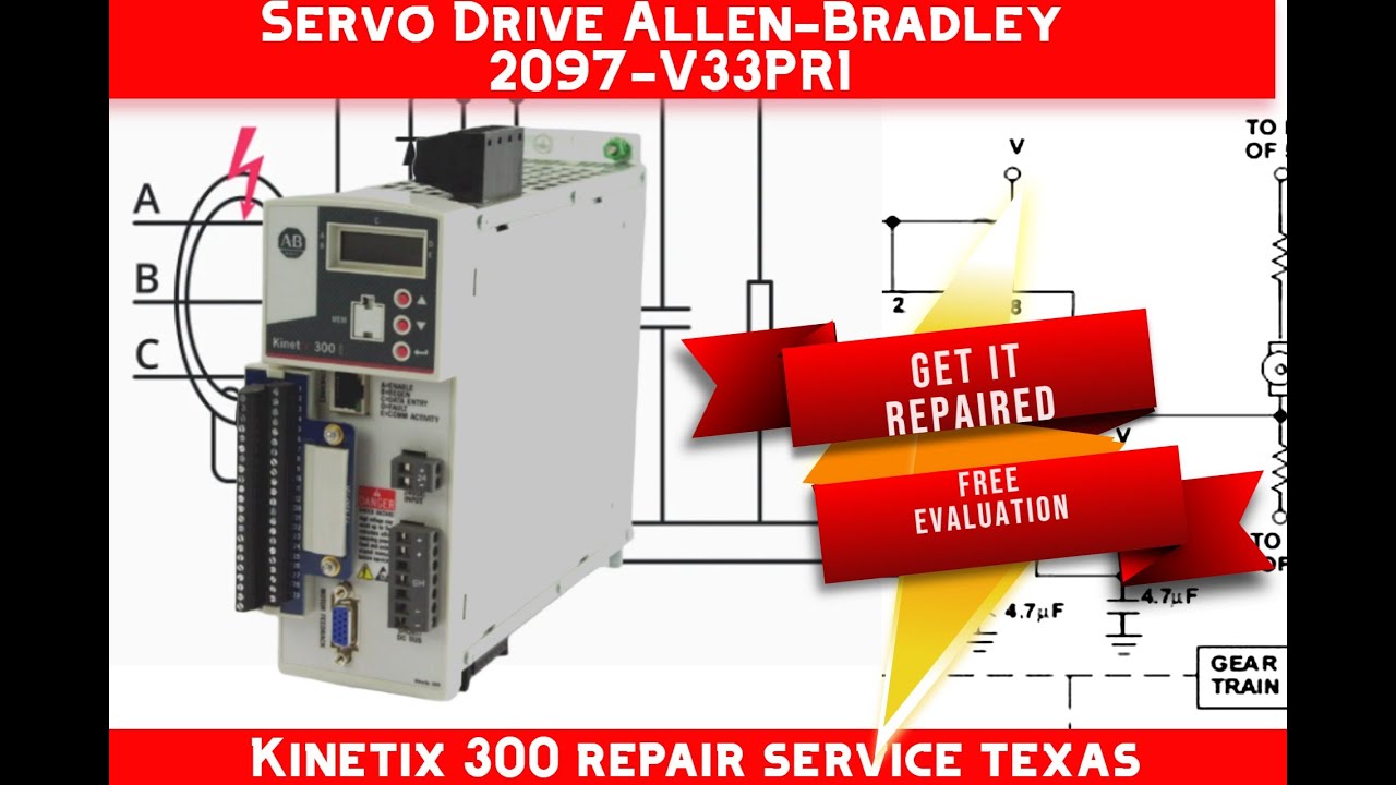 Allen-Bradley Kinetix 300 Servo Drive 2097-V33PR1 Component-Level ...